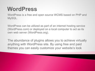CMS And The Evolution of Contemporary Web Design | PPTX