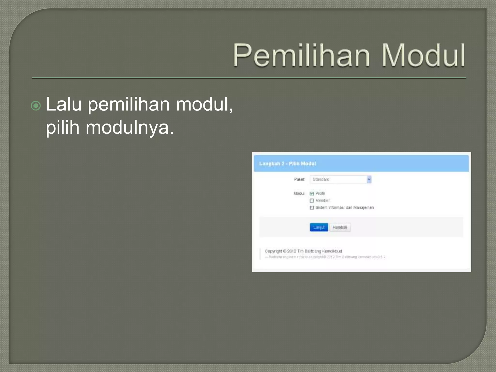 Tutorial Pemasangan CMS Balitbang pada Local Host XAMPP | PPTX
