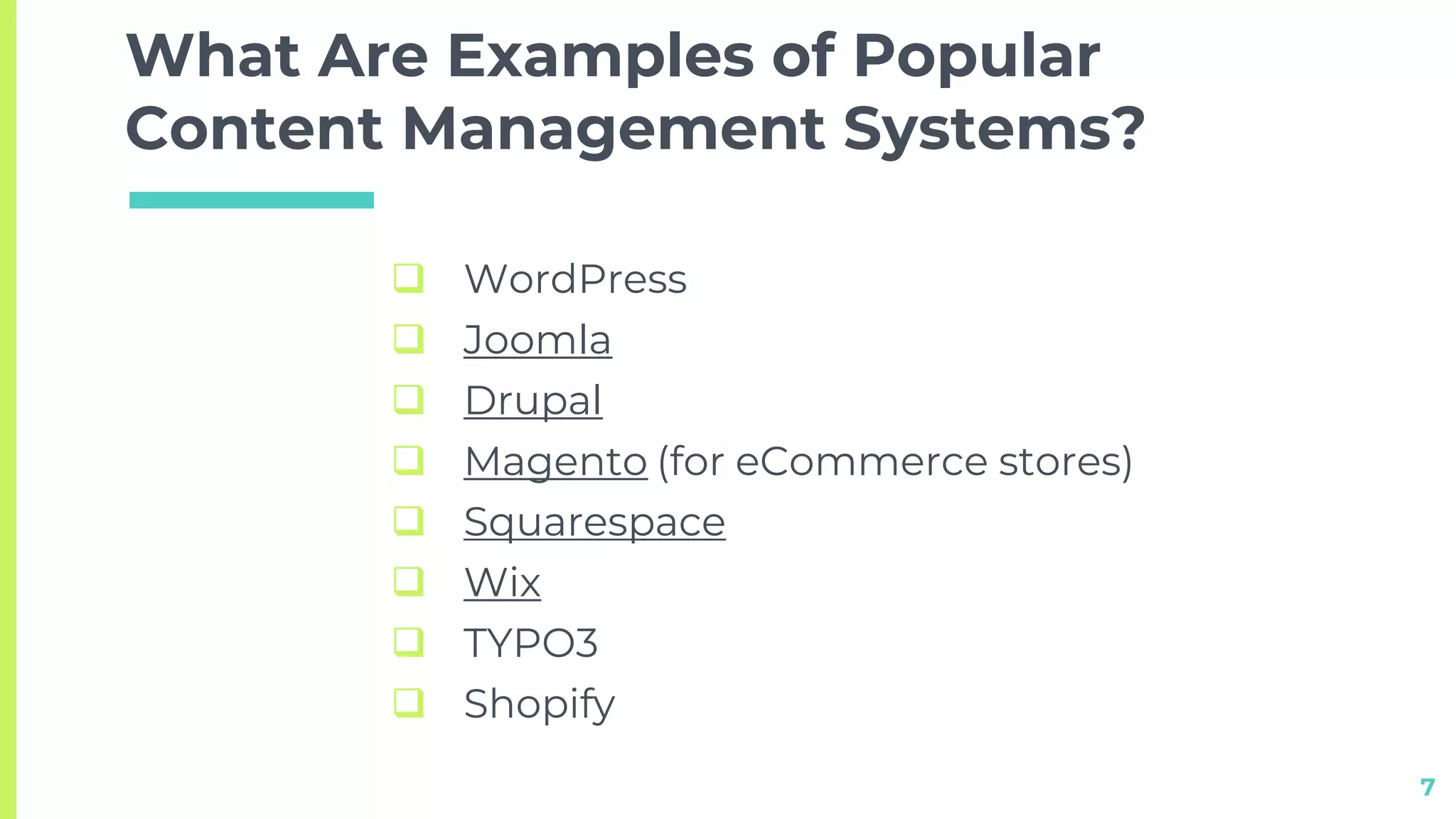 Content Management System(CMS) & Basic WordPress | PPTX