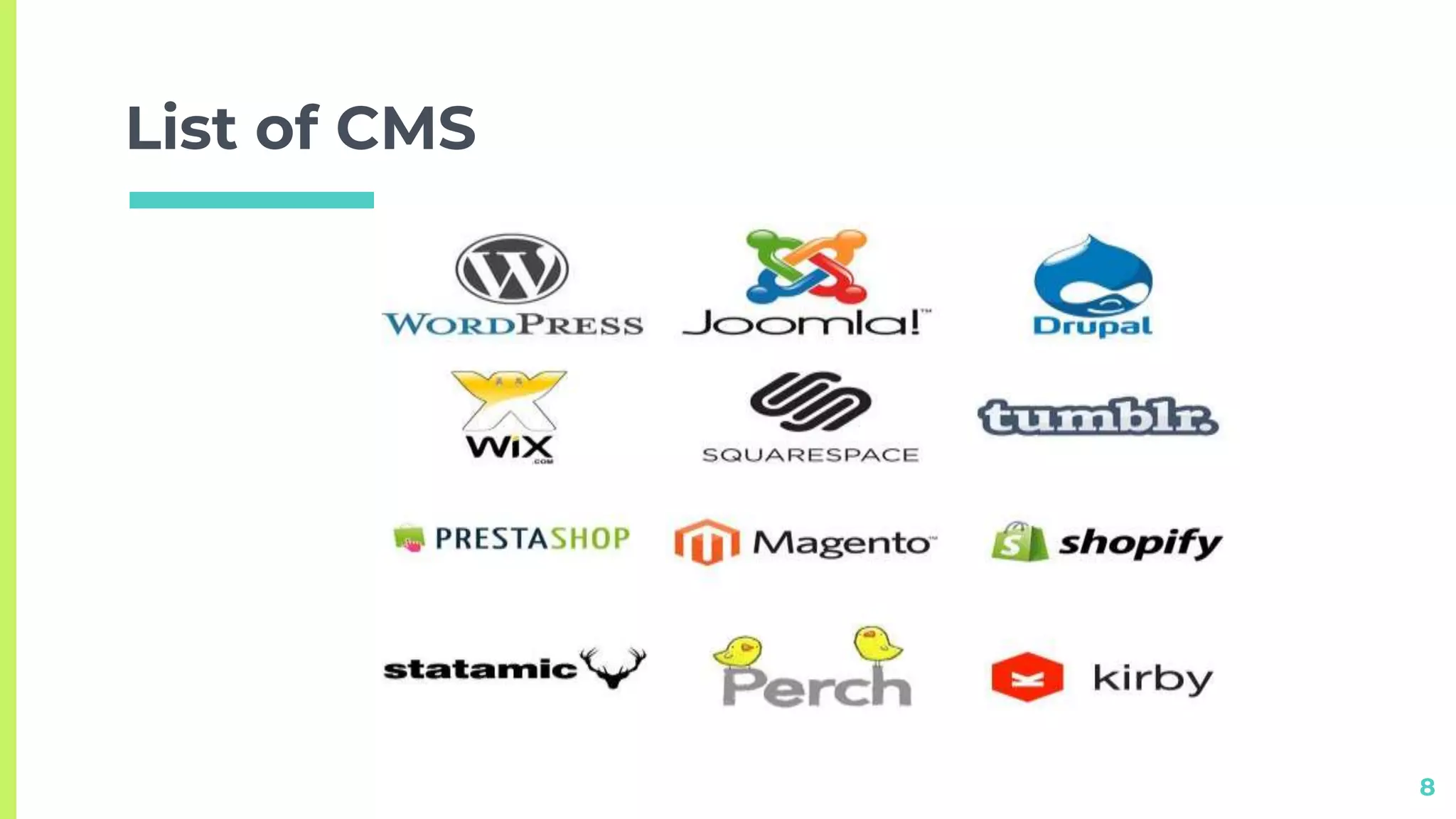 Content Management System(CMS) & Basic WordPress | PPTX