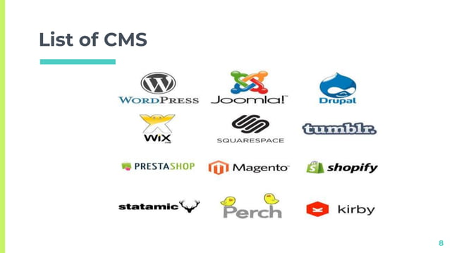 Content Management System(CMS) & Basic WordPress | PPTX
