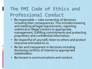 ethics and it project management | PPTX | Business | Business and Finance