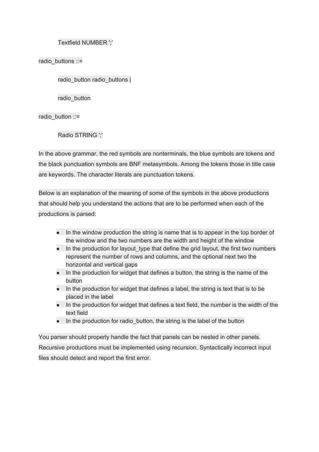 CMSC 330 PROJECT 1 | PDF