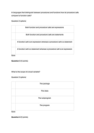 CMSC 330 QUIZ 4 | PDF