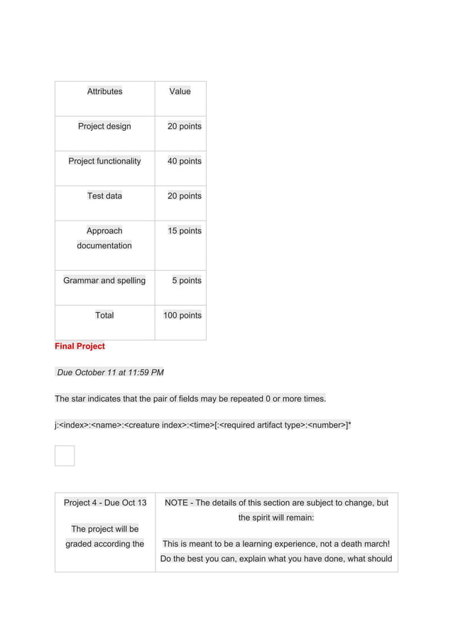CMSC 335 FINAL PROJECT | PDF