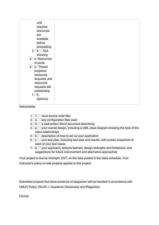 CMSC 335 FINAL PROJECT | PDF