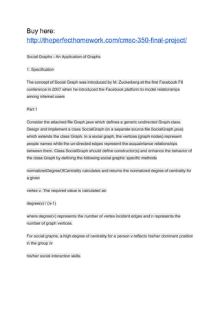 CMSC 350 FINAL PROJECT | PDF