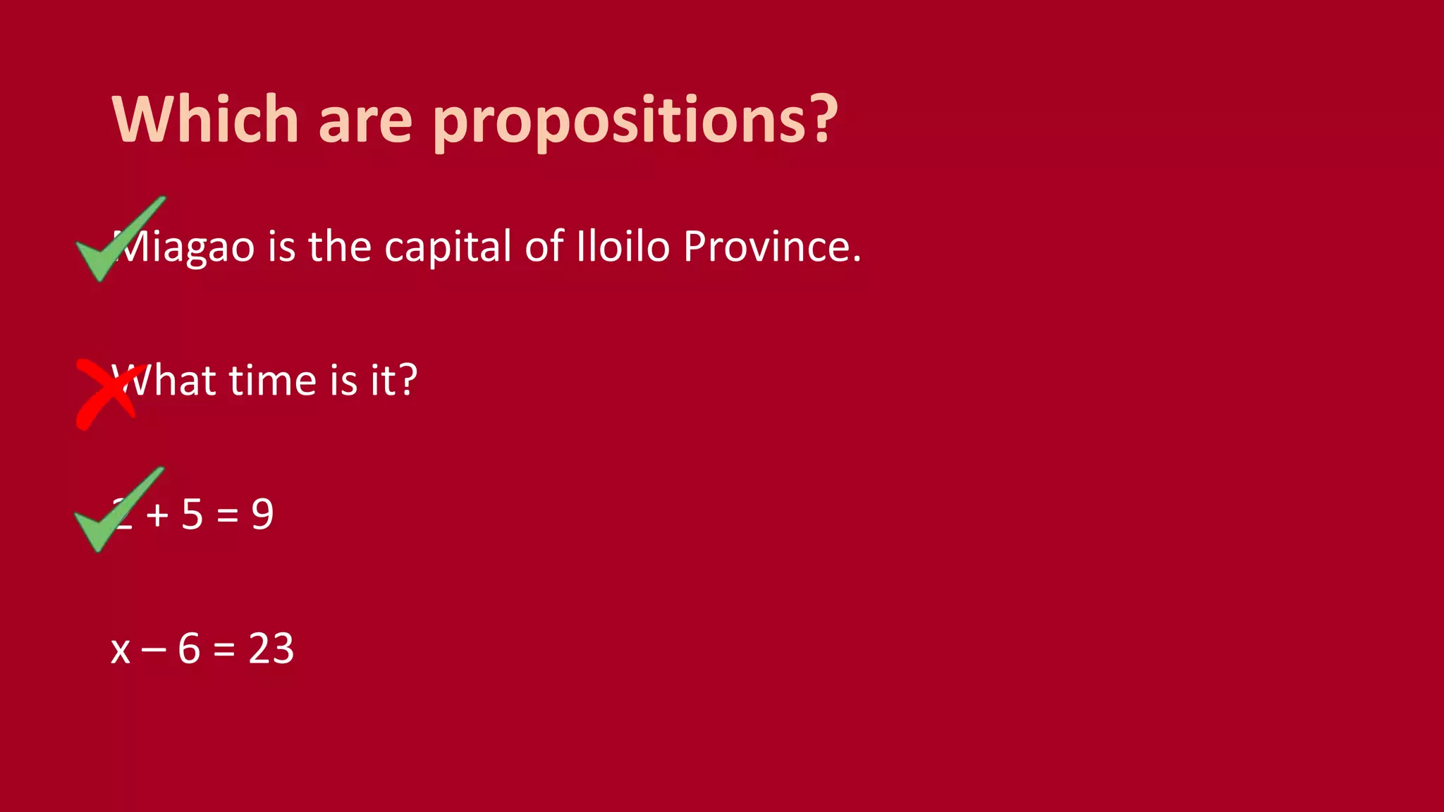 CMSC 56 | Lecture 1: Propositional Logic | PPTX