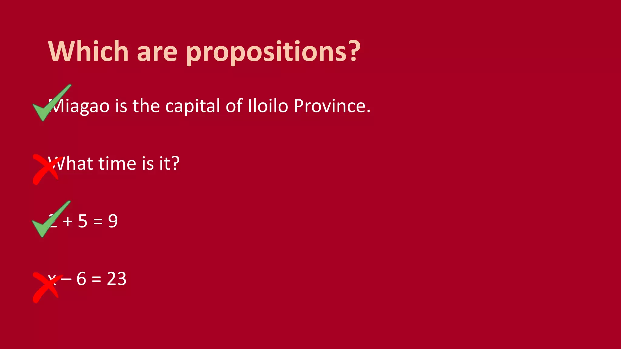 CMSC 56 | Lecture 1: Propositional Logic | PPTX