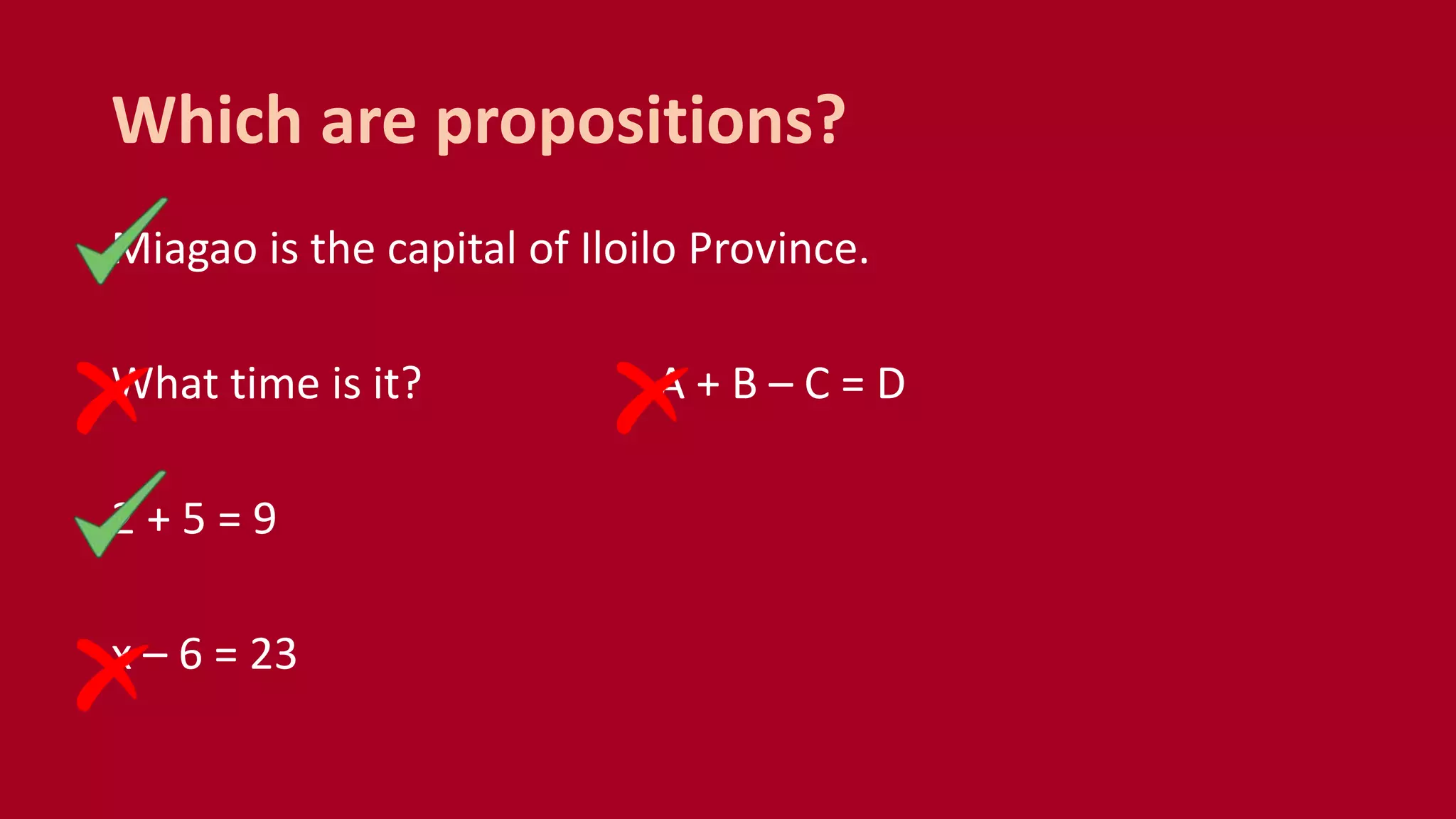 CMSC 56 | Lecture 1: Propositional Logic | PPTX
