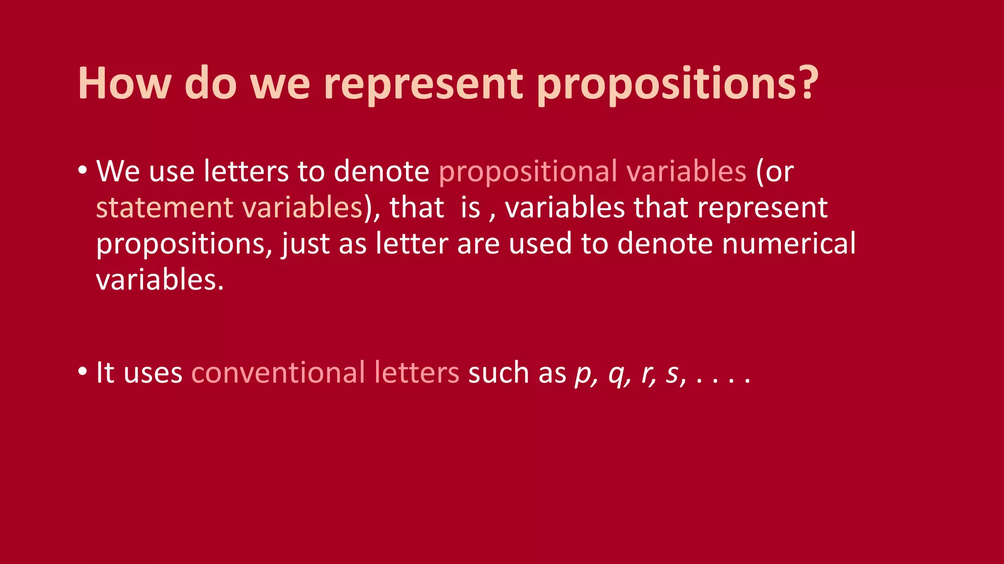 CMSC 56 | Lecture 1: Propositional Logic | PPTX