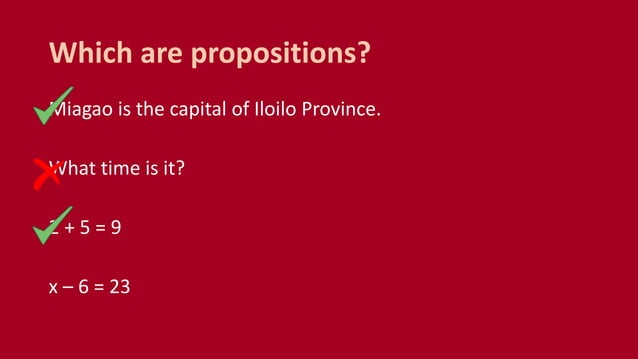 CMSC 56 | Lecture 1: Propositional Logic | PPTX