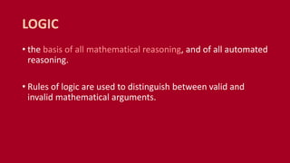 CMSC 56 | Lecture 1: Propositional Logic | PPTX