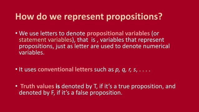 CMSC 56 | Lecture 1: Propositional Logic | PPTX