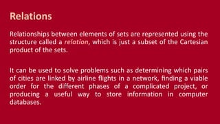 CMSC 56 | Lecture 13: Relations and their Properties | PPTX