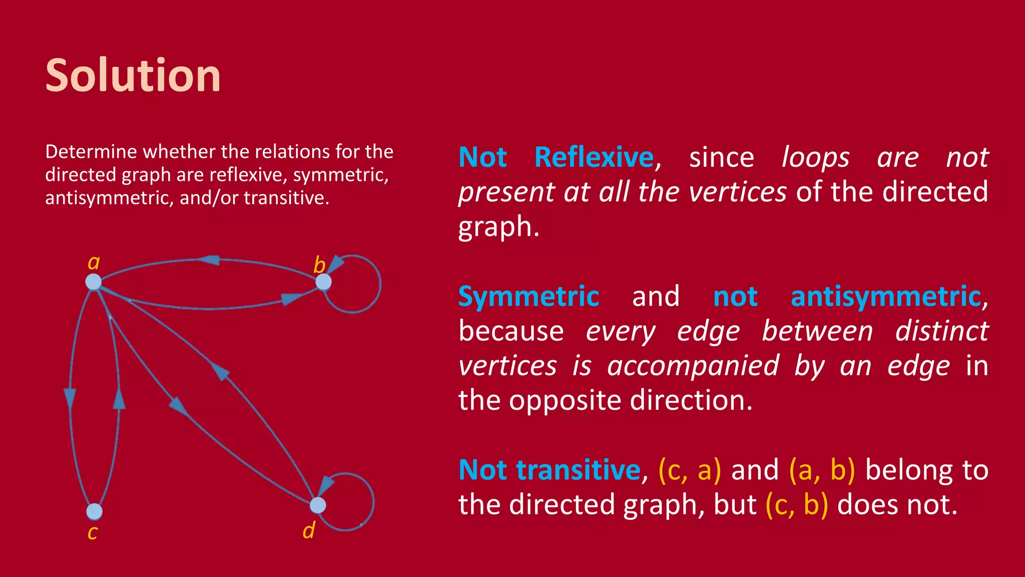 CMSC 56 | Lecture 14: Representing Relations | PPTX