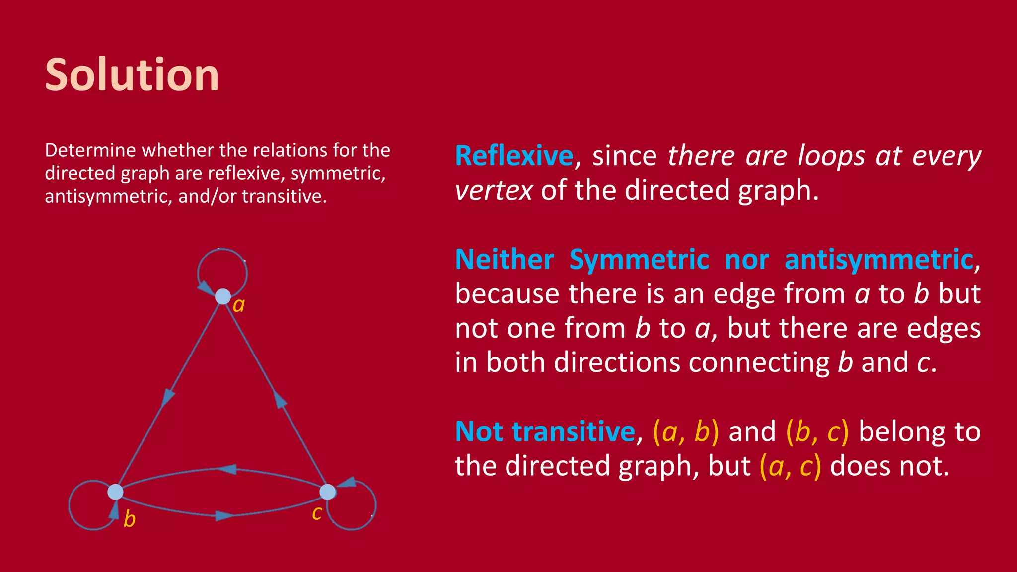 CMSC 56 | Lecture 14: Representing Relations | PPTX