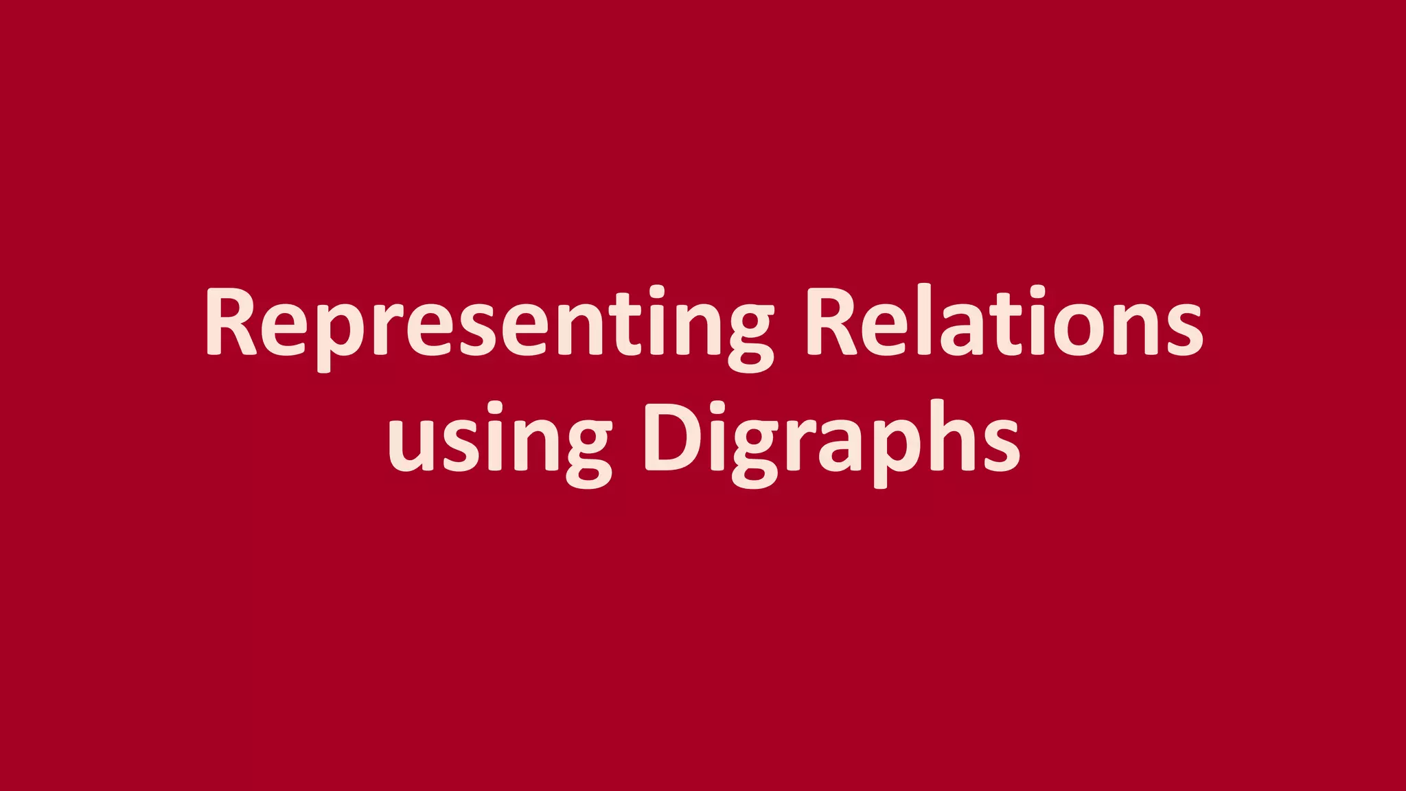 CMSC 56 | Lecture 14: Representing Relations | PPTX