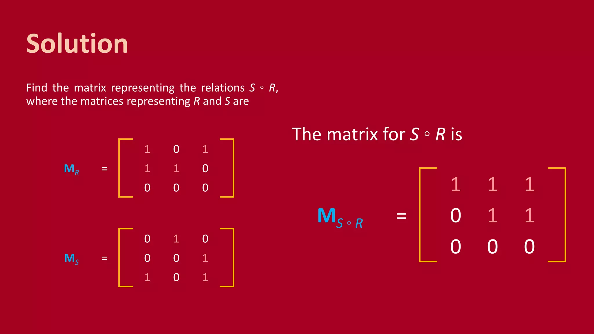 CMSC 56 | Lecture 14: Representing Relations | PPTX