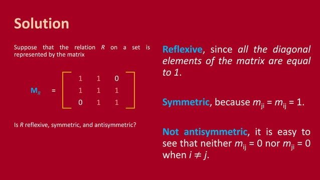 CMSC 56 | Lecture 14: Representing Relations | PPTX