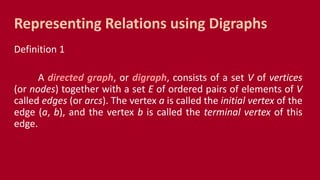 CMSC 56 | Lecture 14: Representing Relations | PPTX