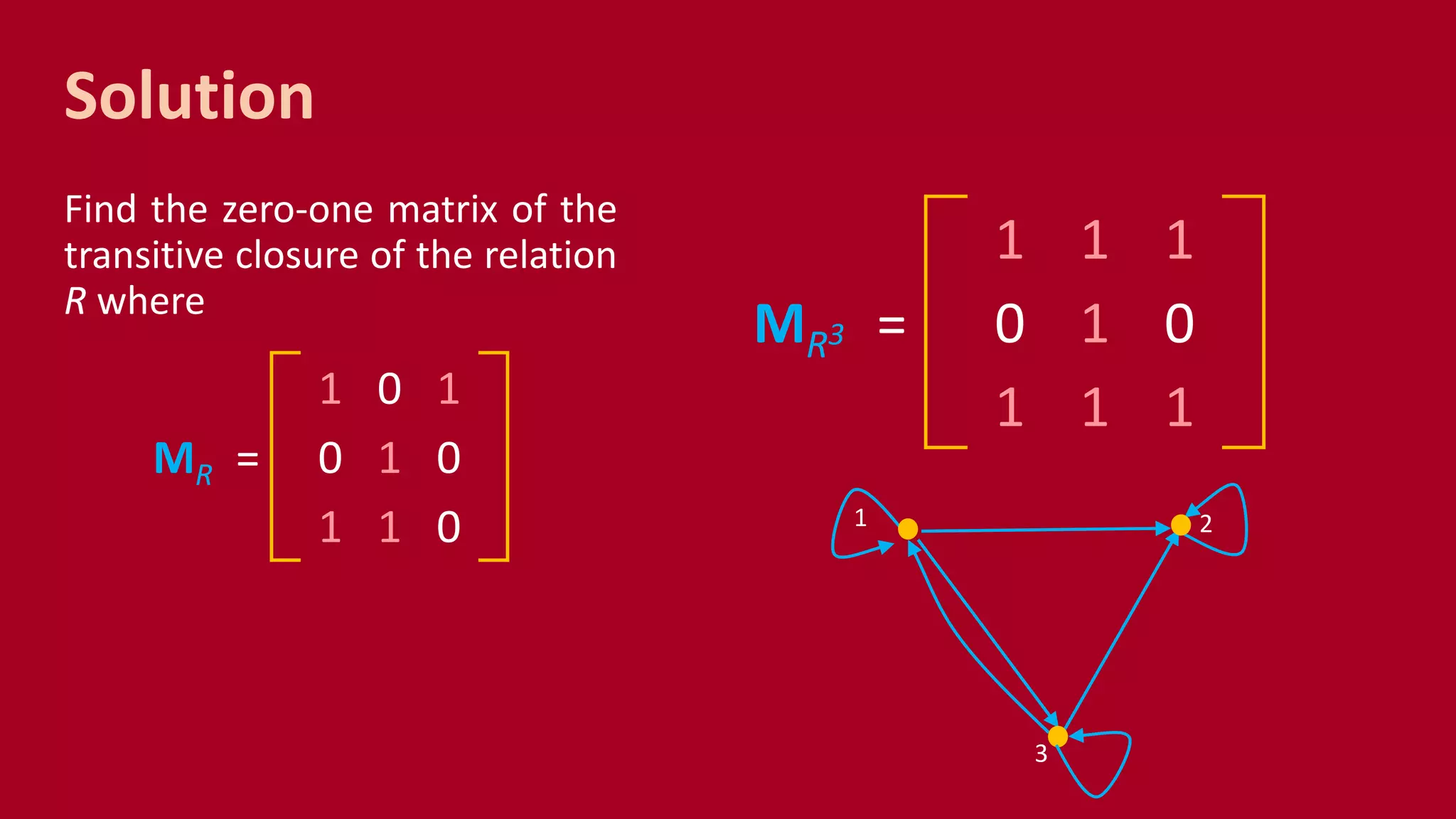 CMSC 56 | Lecture 15: Closures of Relations | PPTX