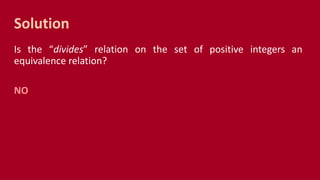 CMSC 56 | Lecture 16: Equivalence of Relations & Partial Ordering | PPTX