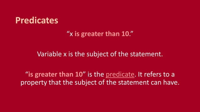 CMSC 56 | Lecture 3: Predicates & Quantifiers | PPTX