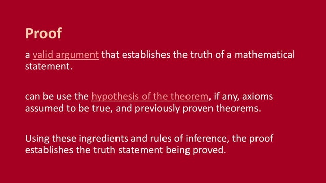 CMSC 56 | Lecture 5: Proofs Methods and Strategy | PPTX