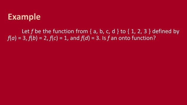 CMSC 56 | Lecture 9: Functions Representations | PPT