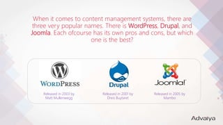 Open source CMS comparison | PPT