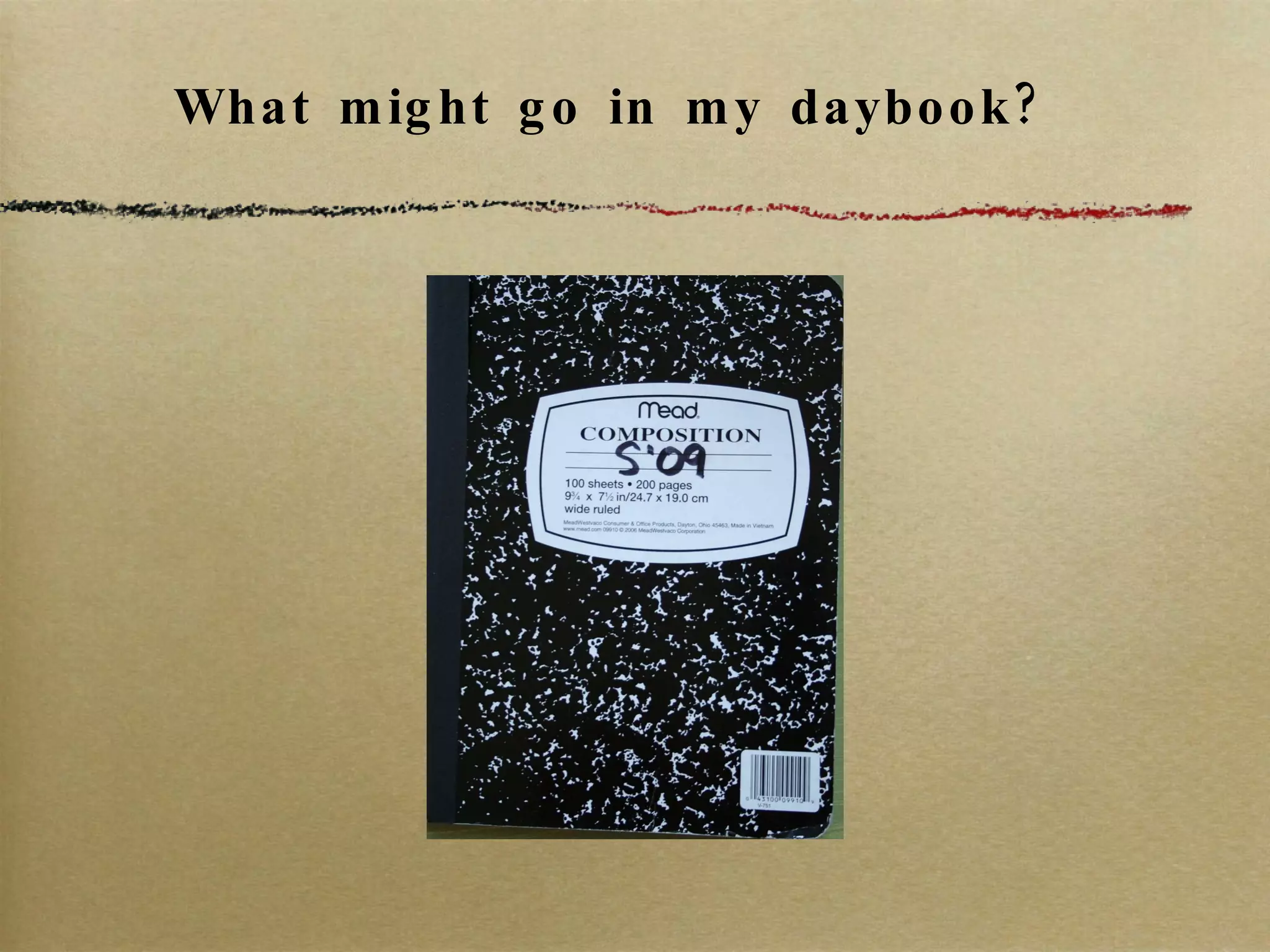 What is a daybook? | PPT