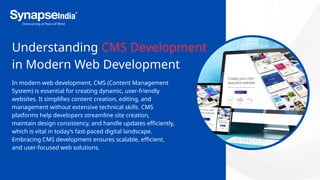 Custom CMS Development Company for Enhanced User Experience | PPT
