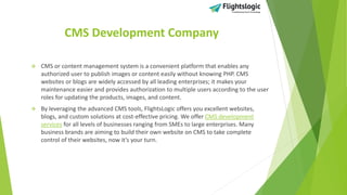 CMS Development Services | PPT