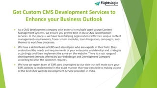 CMS Development Services | PPT