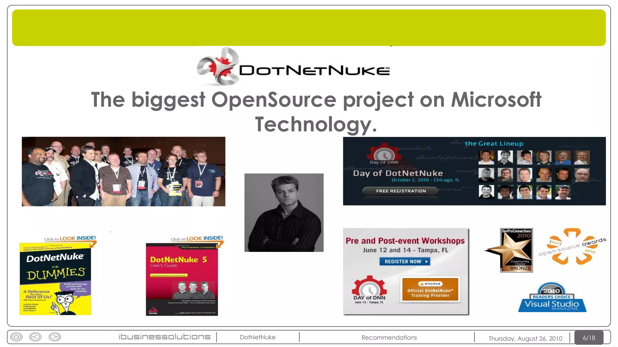 DotNetNuke CMS: benefits for web professionals | PPT