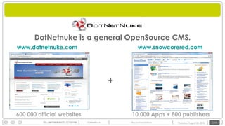 DotNetNuke CMS: benefits for web professionals | PPT
