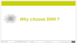 DotNetNuke CMS: benefits for web professionals | PPT