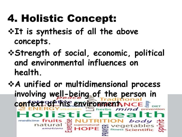 Changing Concepts Of Health | PPTX