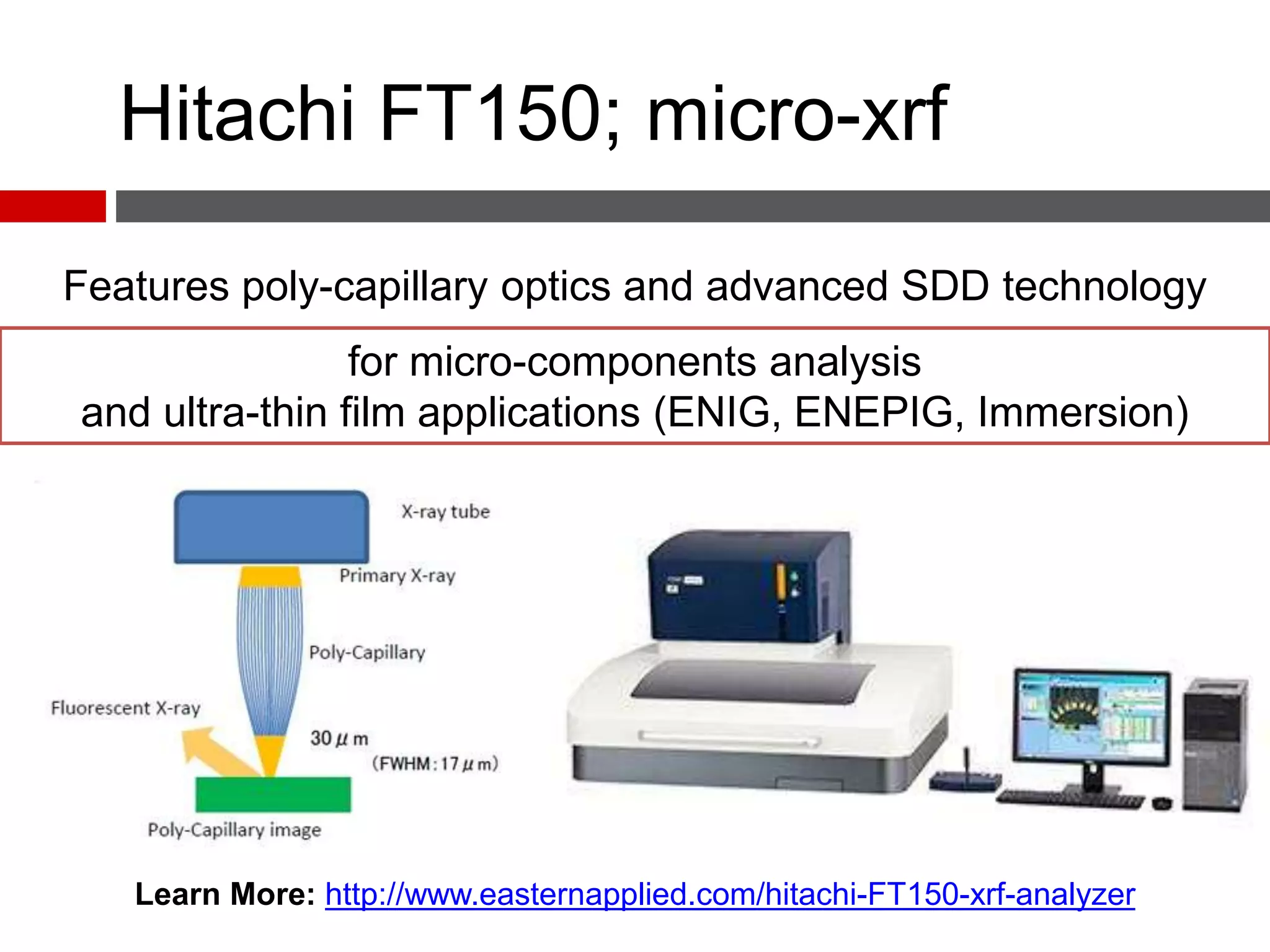 Hitachi XRF for Electronics Quality Control | PPTX