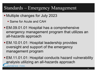 Key Elements of CMS Emergency Preparedness Regulations | PDF