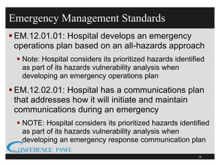 Key Elements of CMS Emergency Preparedness Regulations | PDF