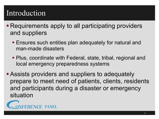 Key Elements of CMS Emergency Preparedness Regulations | PDF