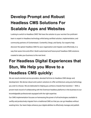 CMS headless | PDF