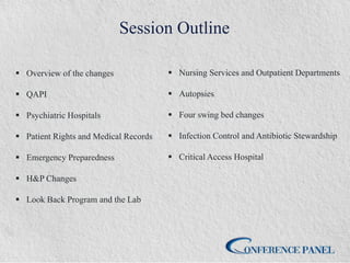 CMS Hospital Improvement FINAL Rules on Nursing, Medical Records ...