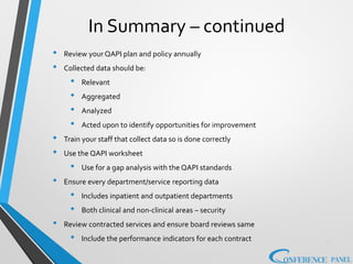 Implementing CMS Hospital QAPI Guidelines for 2024 | PDF