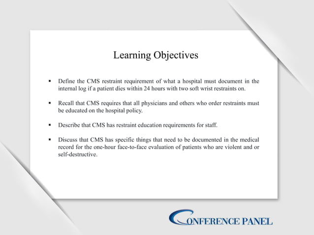Best Practices for Managing Hospital Restraint and Seclusion under CMS ...