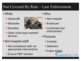 New CMS Guidelines: Hospital Restraint and Seclusion in 2023 | PDF