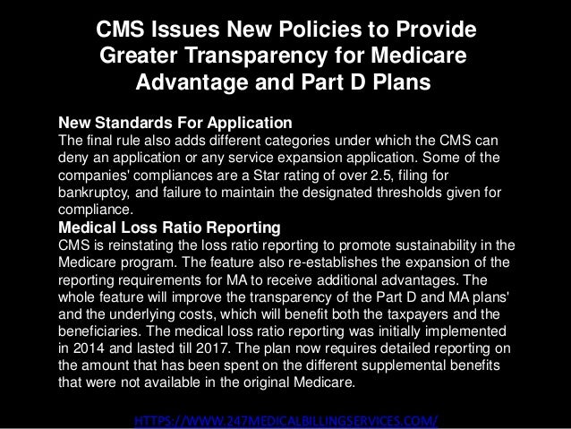 CMS Issues New Policies to Provide Greater Transparency for Medicare ...