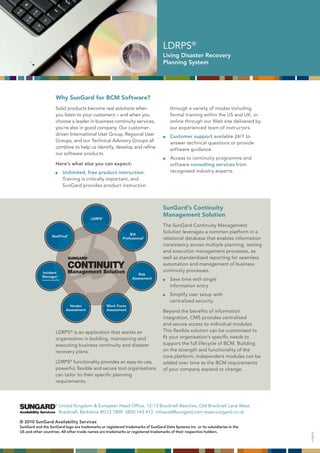 SunGard CMS LDRPS | PDF
